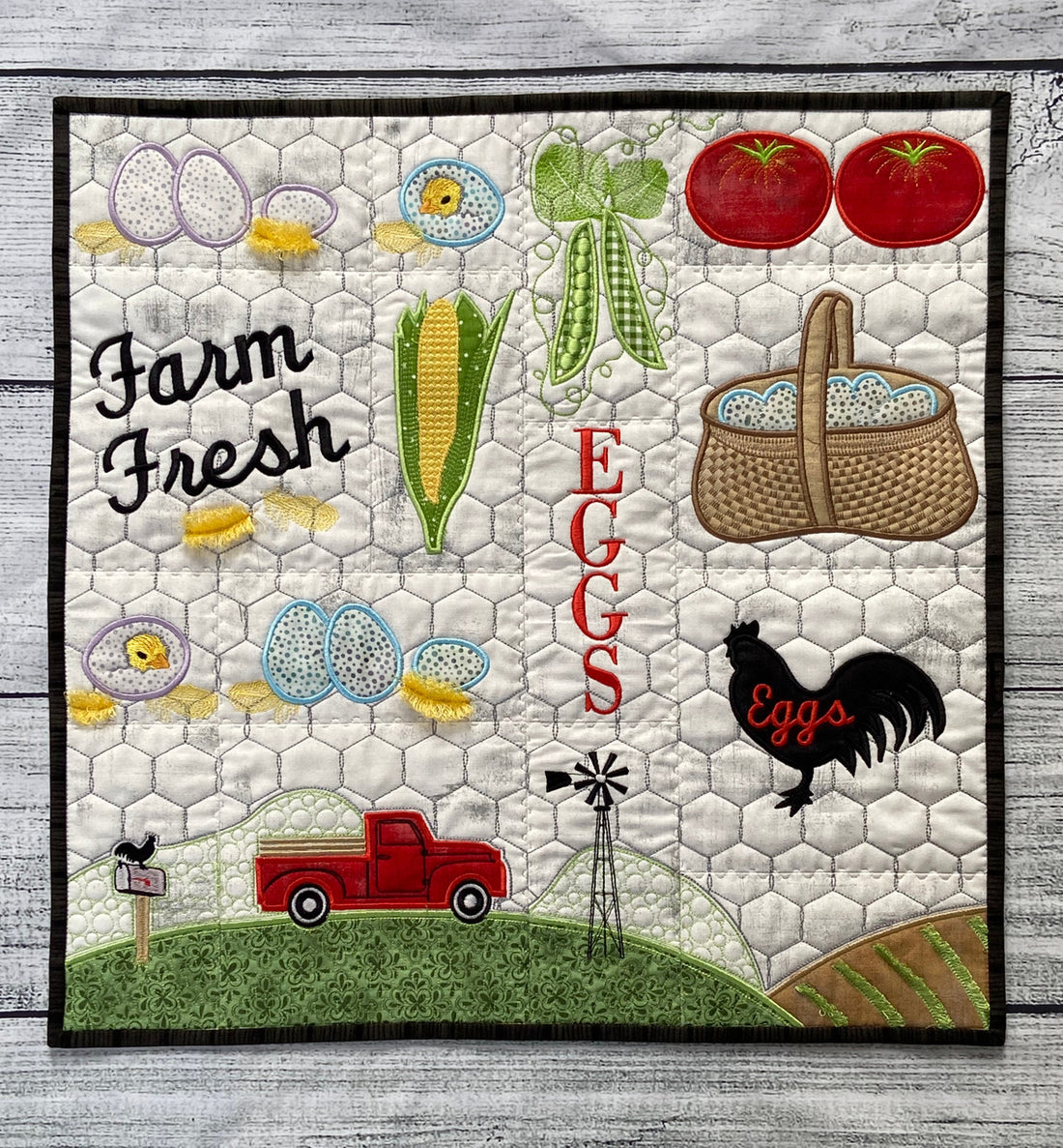 Farm Fresh Quilt Section - Digital Download – HoopSisters