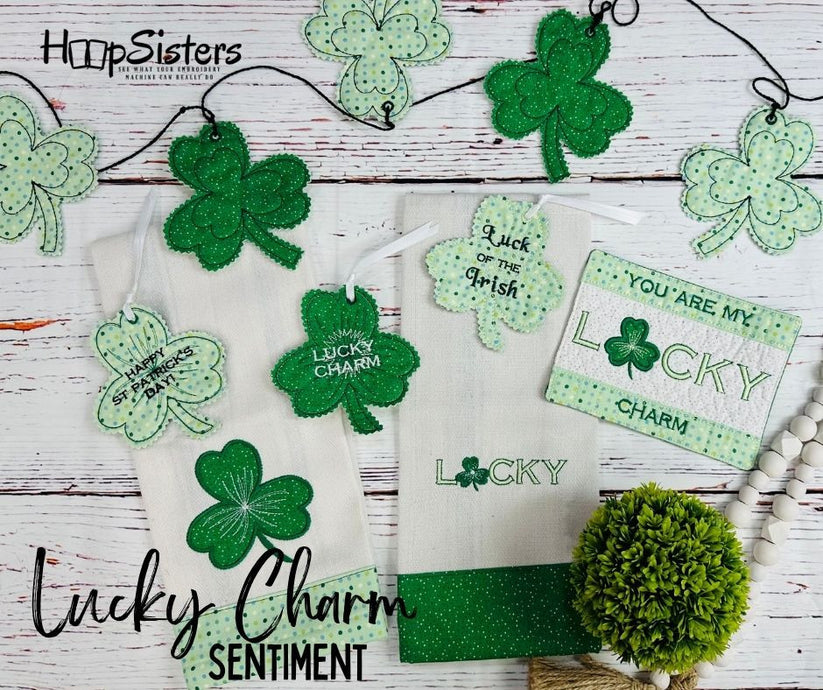 Lucky Charm Sentiment Digital Download – HoopSisters