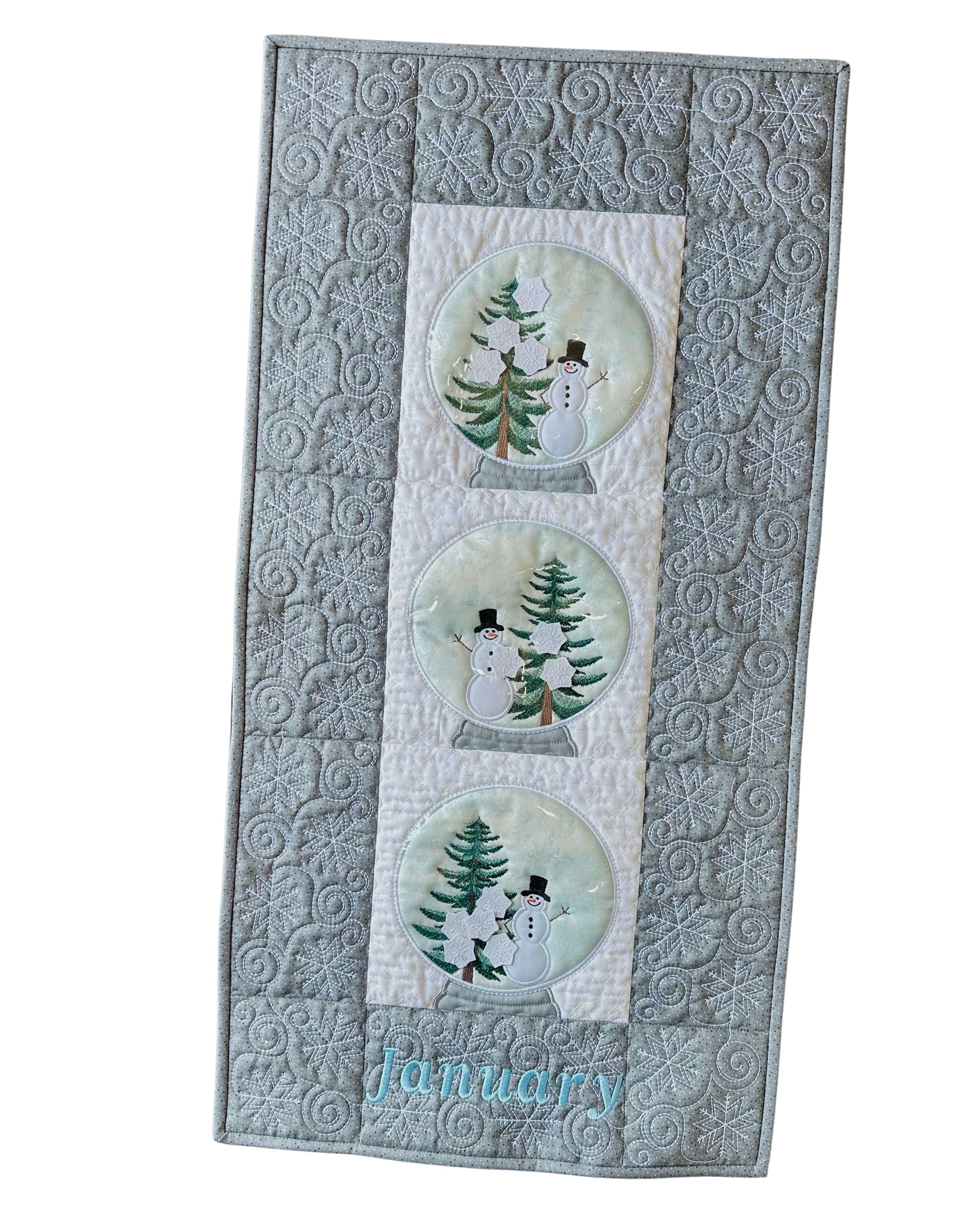 Snow Globe Wall Hanging - Digital Download – HoopSisters