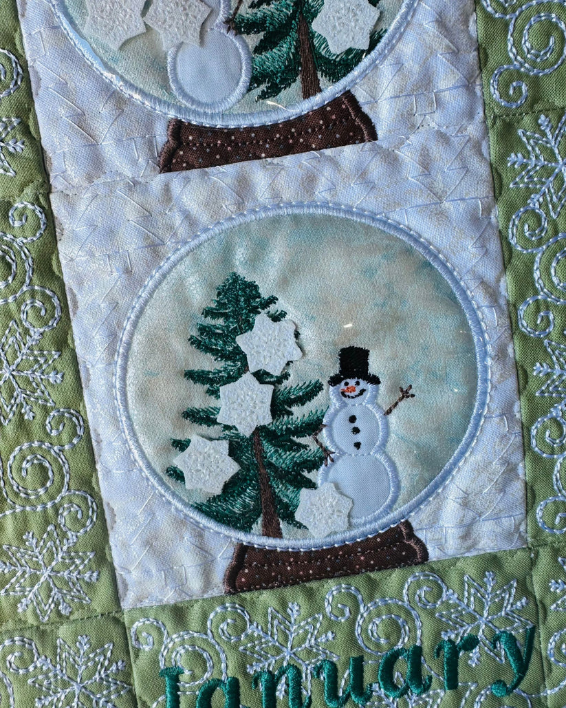 Snow Globe Wall Hanging - Digital Download – HoopSisters