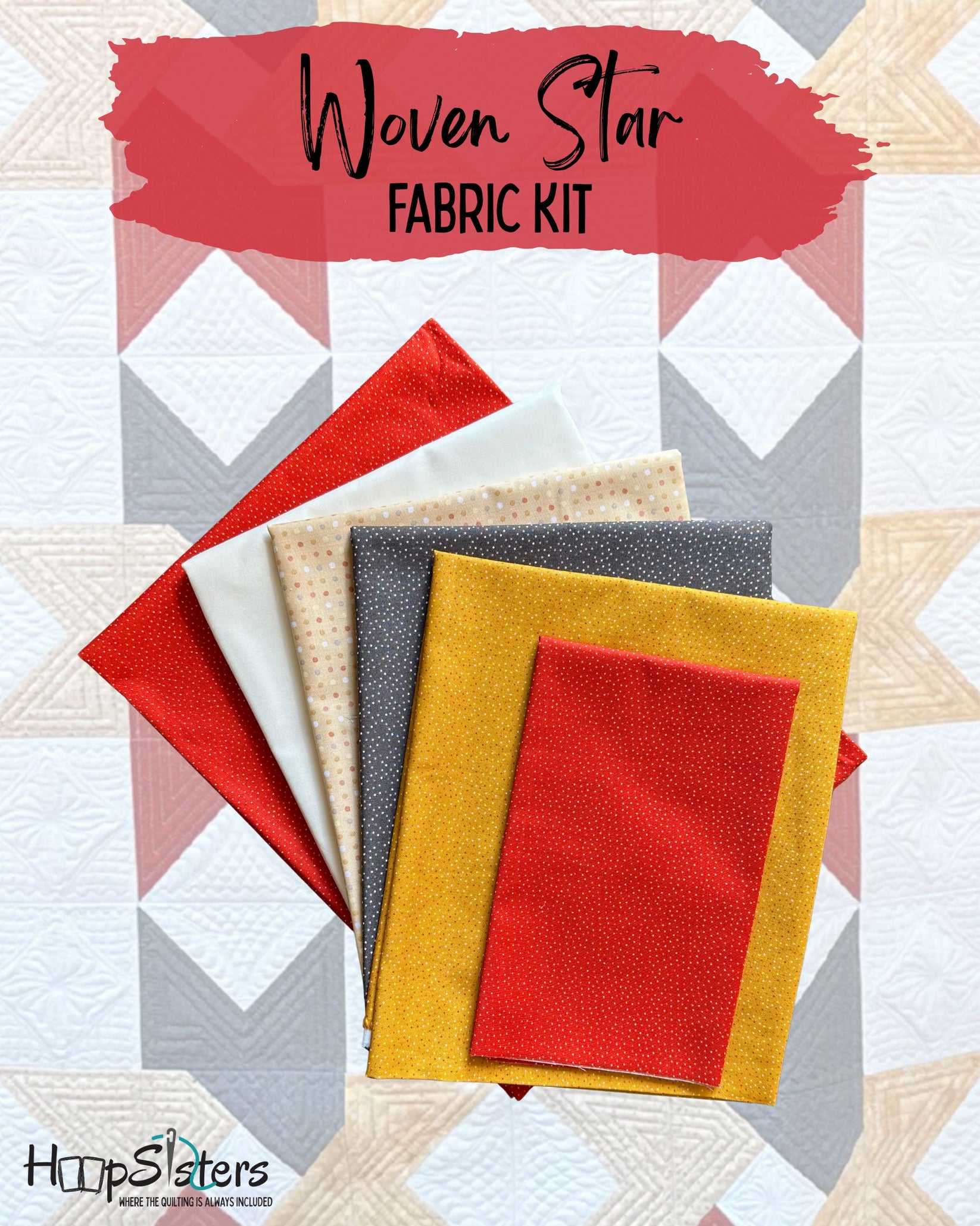Woven Star Fabric Kit – HoopSisters